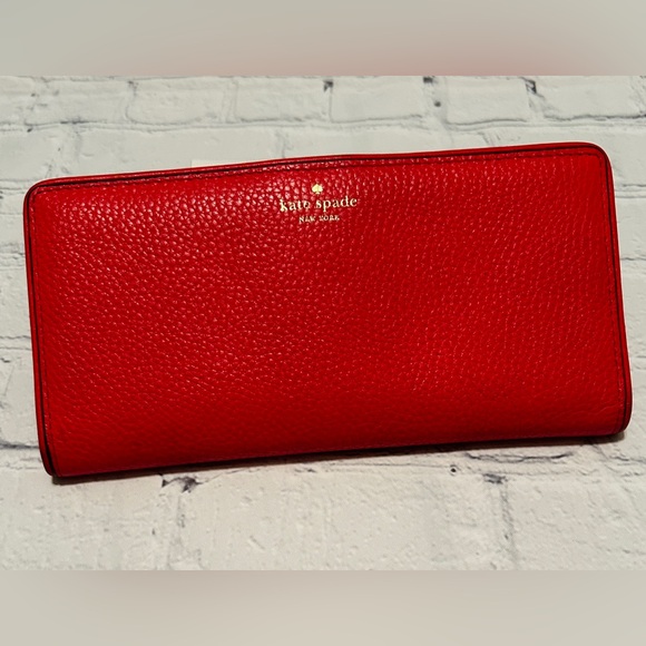 kate spade | Bags | Beautiful Bright Red Pebble Leather Kate Spade ...